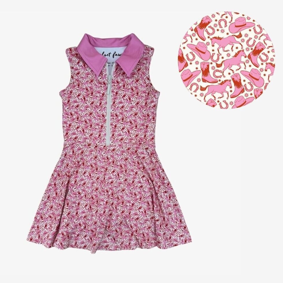 taylor performance dress UPF 50+ || seaside stampede (sunset sorbet ...