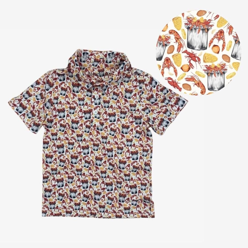 CoolShade™ scottie polo UPF 50+ || crawfish boil – Velvet Fawn