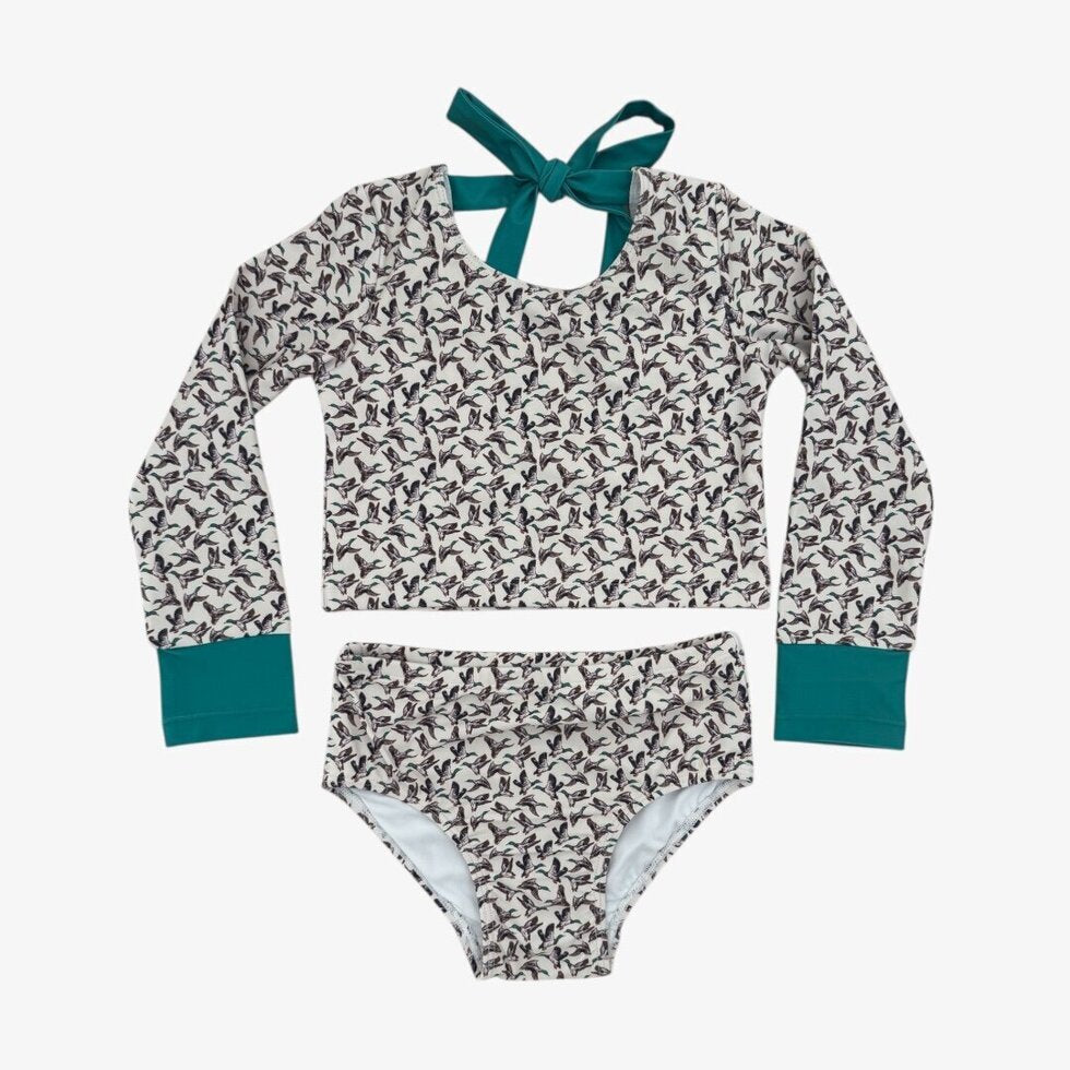georgia rash guard two piece || delta wings – Velvet Fawn